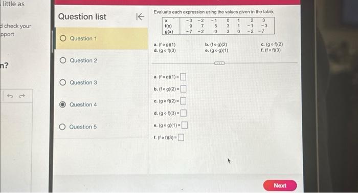 Solved Question list Question 1 Question 2 Question 3 | Chegg.com