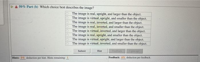 Solved (17\%) Problem 3: An object is placed a distance | Chegg.com