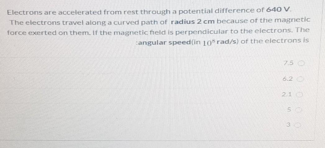 Solved Electrons are accelerated from rest through a | Chegg.com