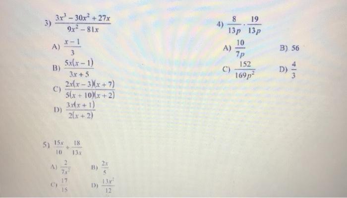 Solved Simplifying, Multiplying, and Dividing Rational | Chegg.com