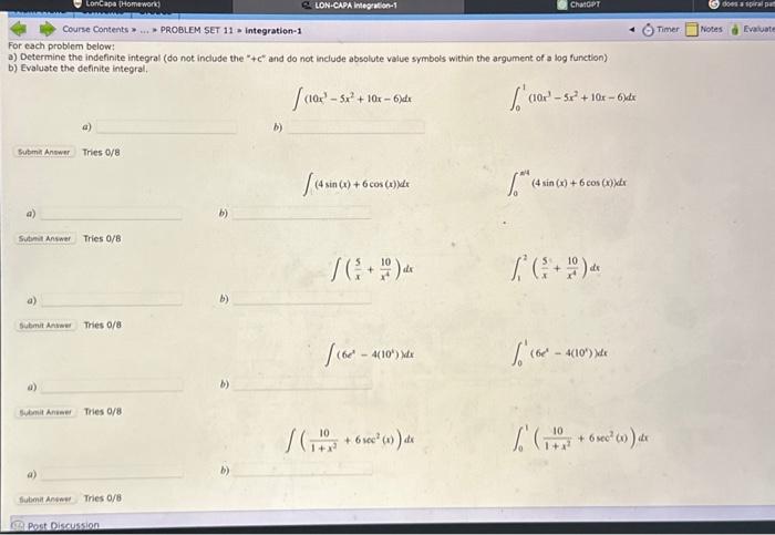 Solved reach problem below: Determine the indefinite | Chegg.com