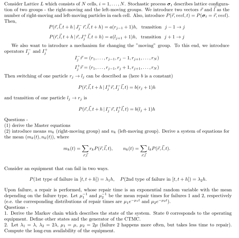 Solved Consider Lattice L ﻿which consists of N ﻿cells, | Chegg.com
