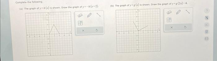 Solved Cemplete the following- (b) The graph of y−g(x) is | Chegg.com Solved Cemplete the following- (b) The graph of y−g(x) is | Chegg.com