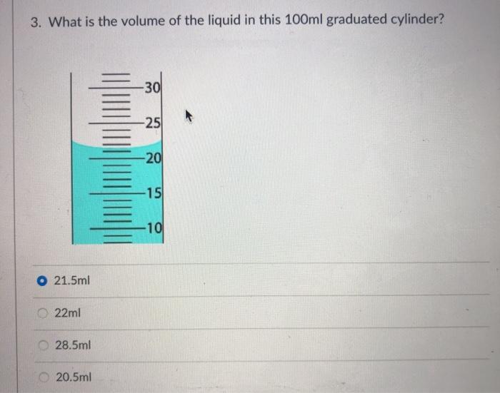 Solved Question 1 2 p 1. What is the volume of this liquid | Chegg.com