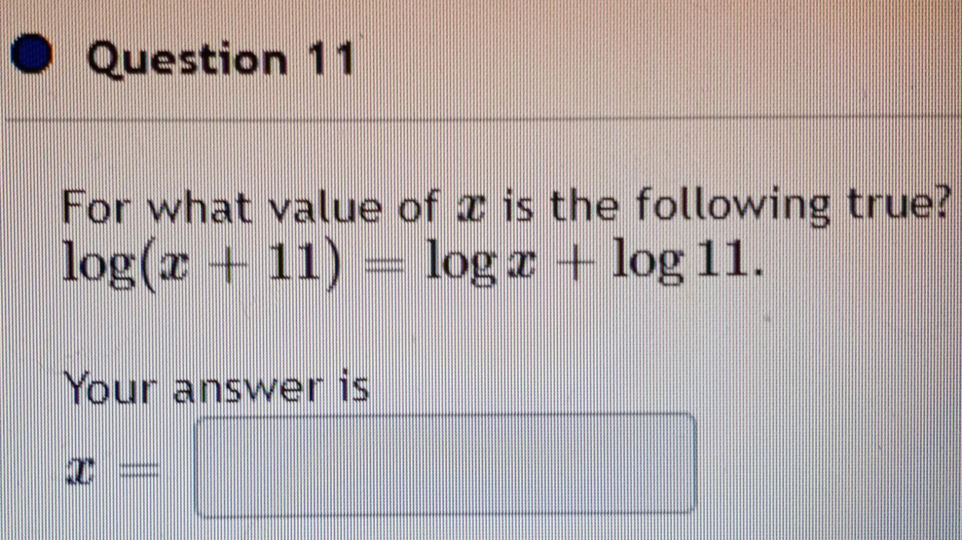 Solved O Question 11 For what value of t is the following | Chegg.com