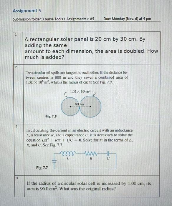 Solved Assignment 5 Submission folder: Course Tools > | Chegg.com