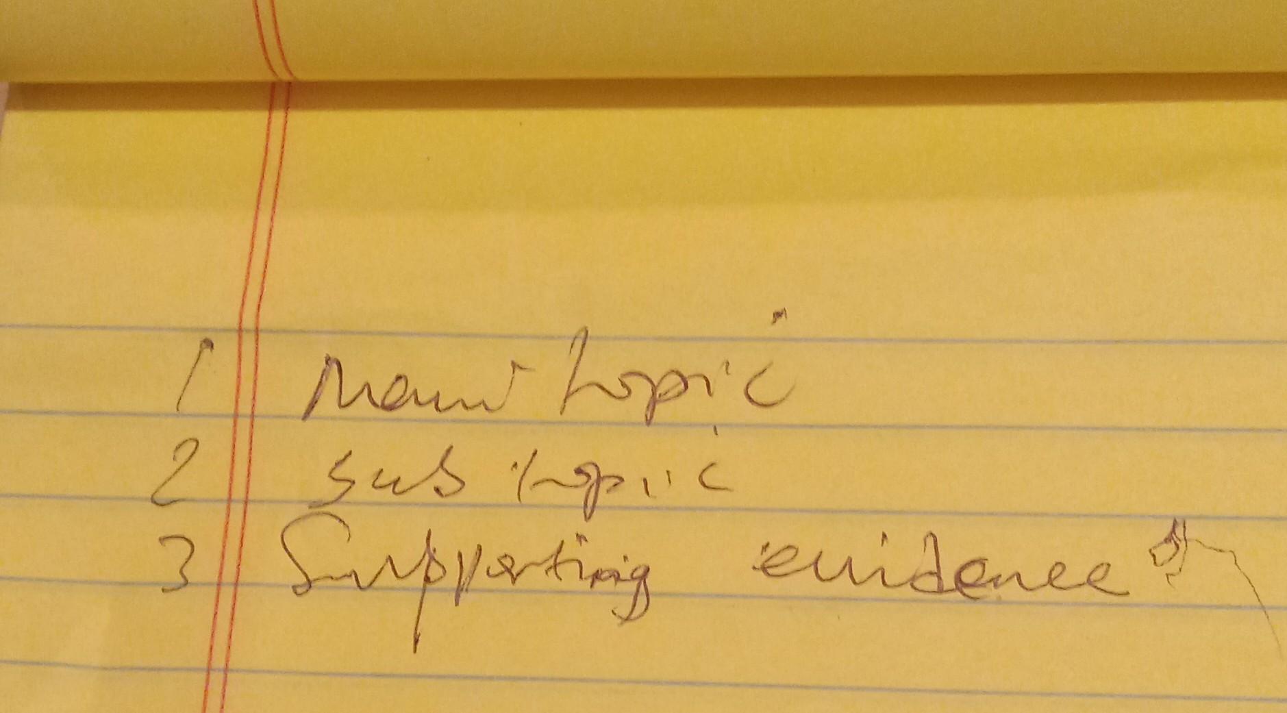 Maw hopic" sus topic Supppertioig evidenee | Chegg.com