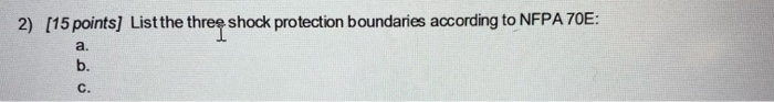 Solved 2) [15 points] List the three shock protection | Chegg.com