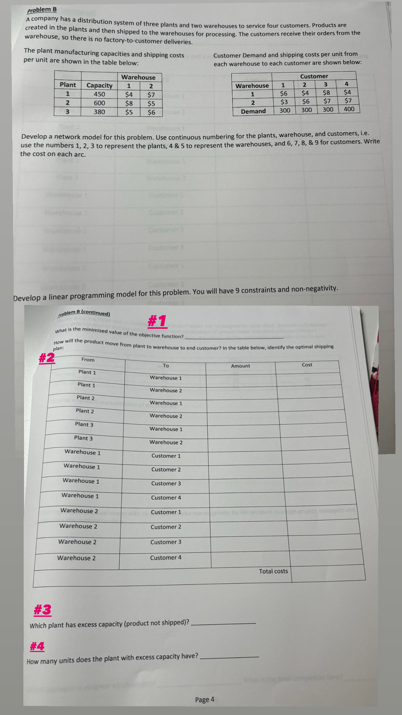 Answer the questions below. #1, ﻿#2, ﻿#3,#4 | Chegg.com