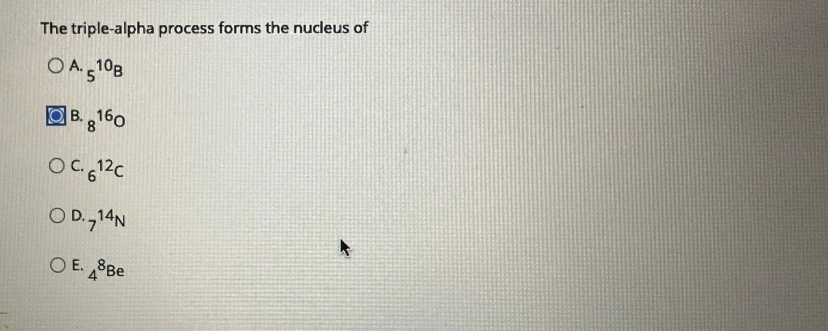 The triple-alpha process forms the nucleus | Chegg.com