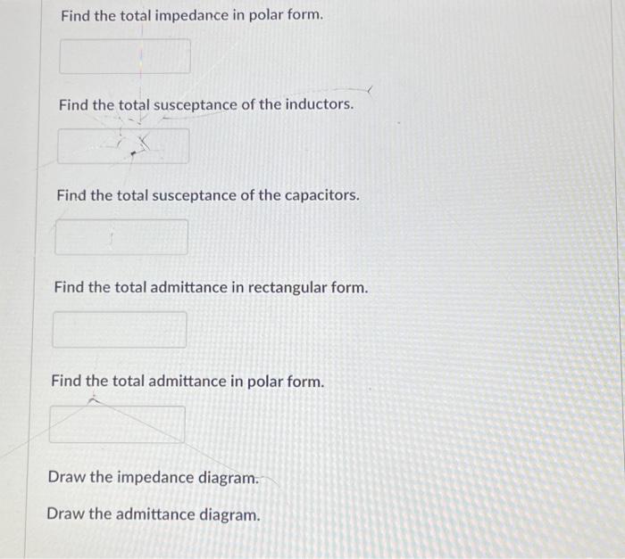 Solved Find the total reactance of the inductors. Find the | Chegg.com