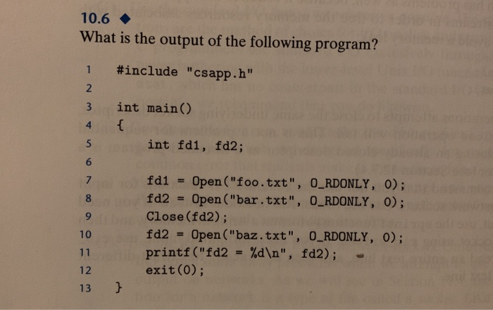 Solved 106 What Is The Output Of The Following Program 4778