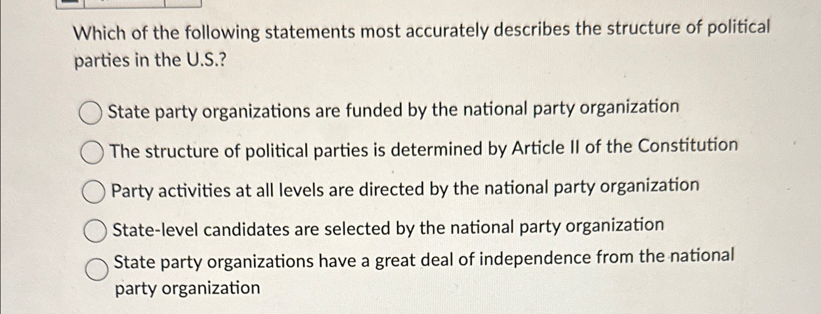 Solved Which of the following statements most accurately | Chegg.com