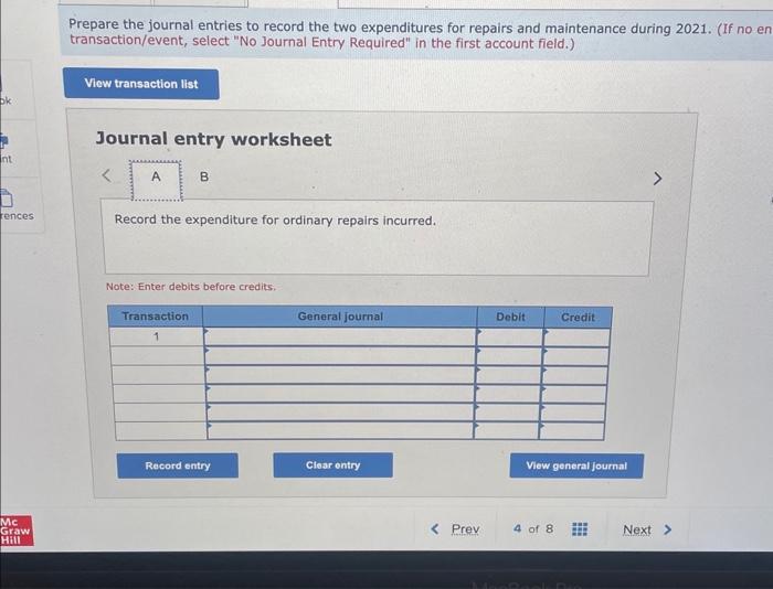 Solved Prepare the journal entries to record the two | Chegg.com