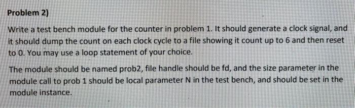 Solved Problem 1) Counter This is a generic counter design, | Chegg.com