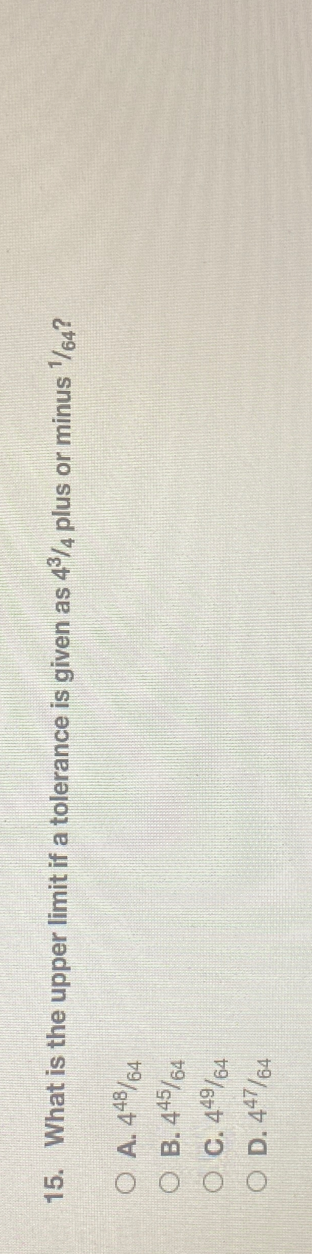 Solved What is the upper limit if a tolerance is given as | Chegg.com