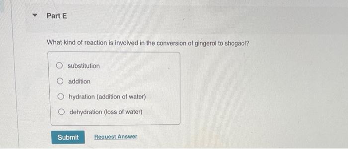 Solved What functional groups are present in gingerol? Check | Chegg.com