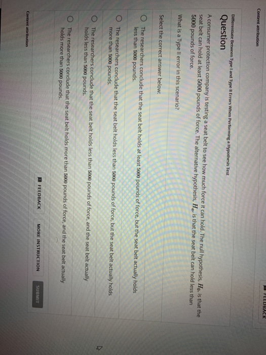 Solved FEEDBACK Content attribution Differentiate Between | Chegg.com