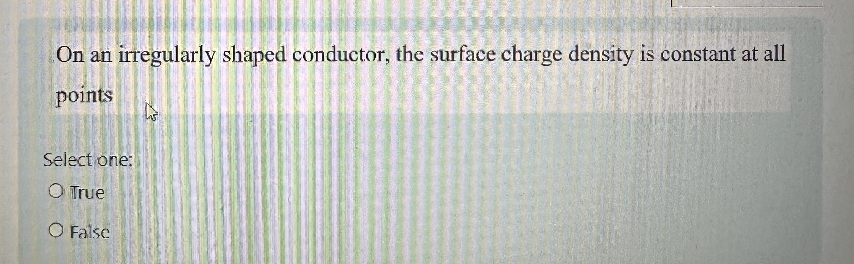 Solved On an irregularly shaped conductor, the surface | Chegg.com