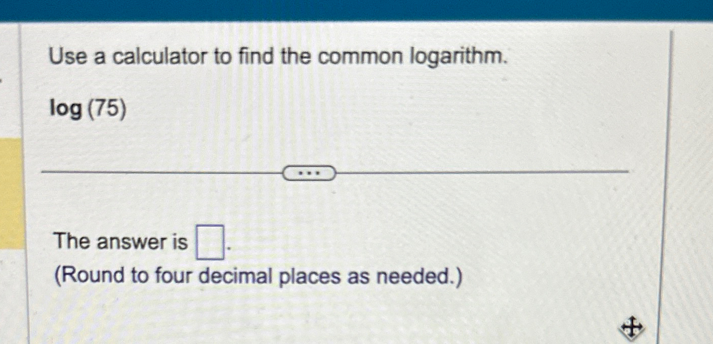 Solved Use a calculator to find the common | Chegg.com