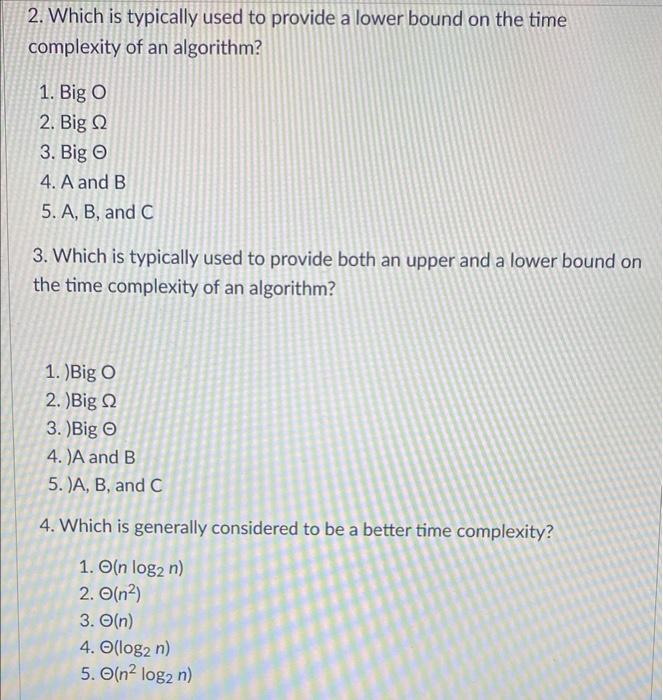 Solved Part I. Definitions of Time and Space Complexity | Chegg.com