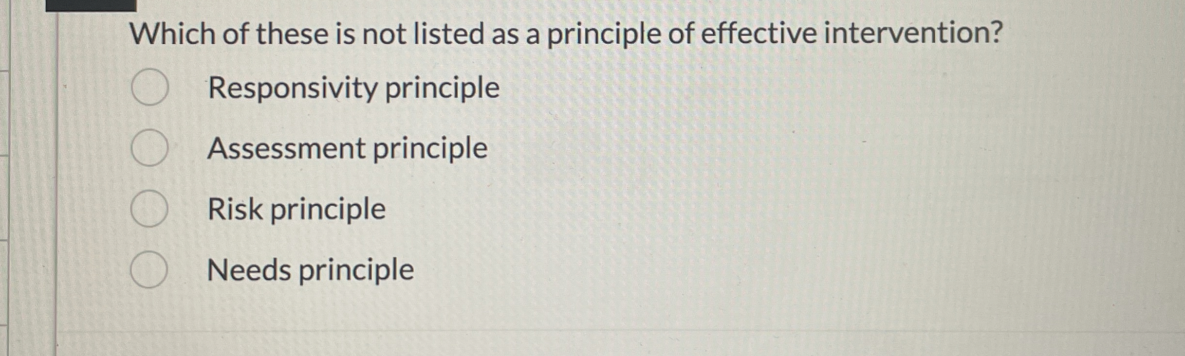 Solved Which of these is not listed as a principle of | Chegg.com
