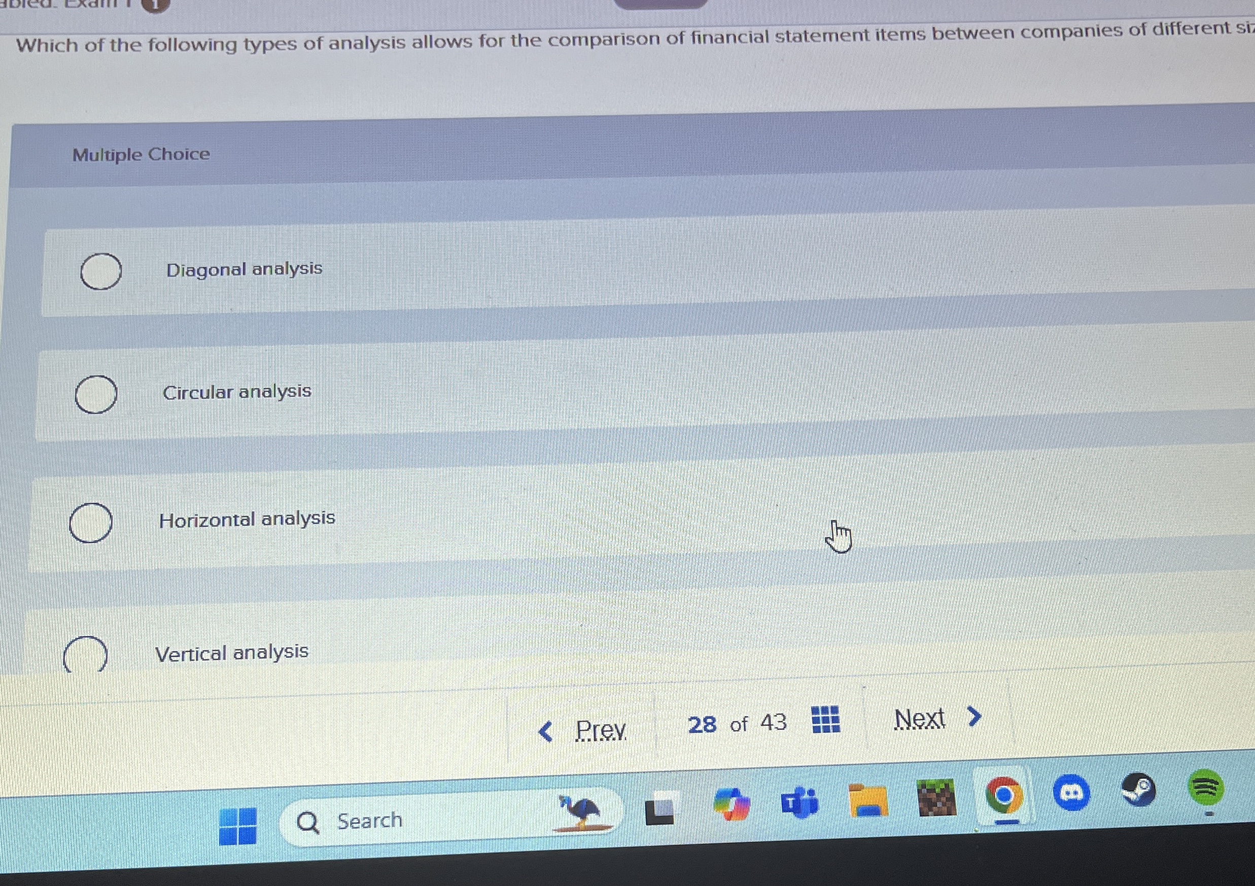 Solved Which of the following types of analysis allows for | Chegg.com