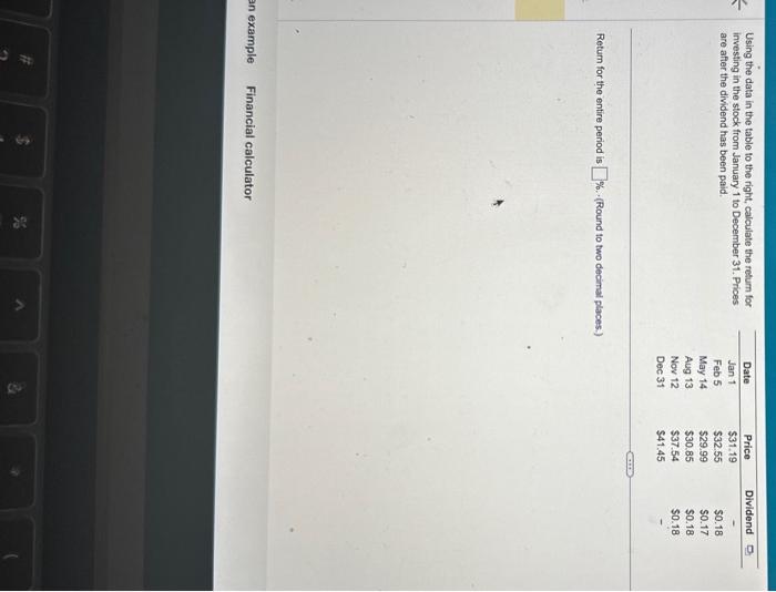 Solved Using the data in the table to the right, calculate | Chegg.com