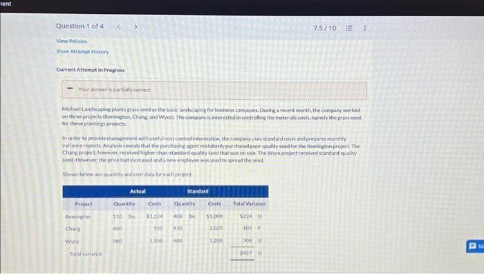 Solved Michuel Landscapine plants pass seed as the basic | Chegg.com