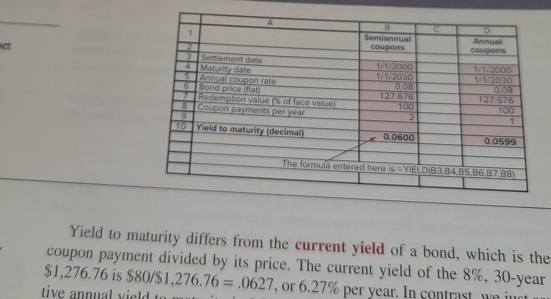Writing Assignment 3: Bond pricing and Yield to | Chegg.com