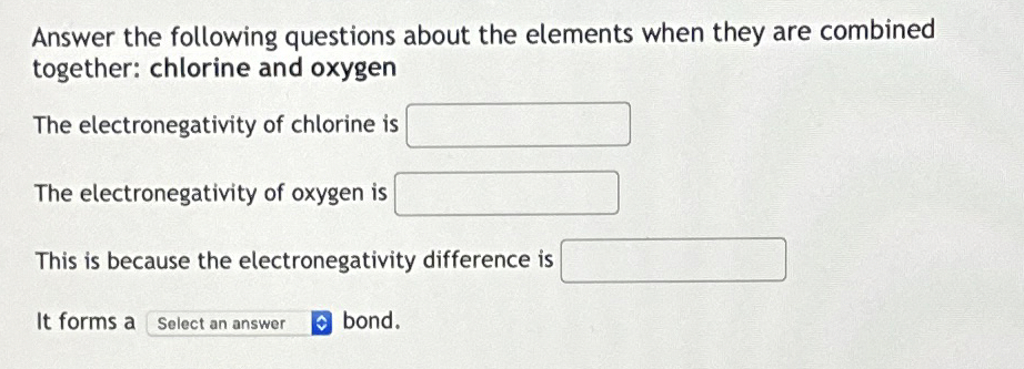 Solved Answer the following questions about the elements | Chegg.com
