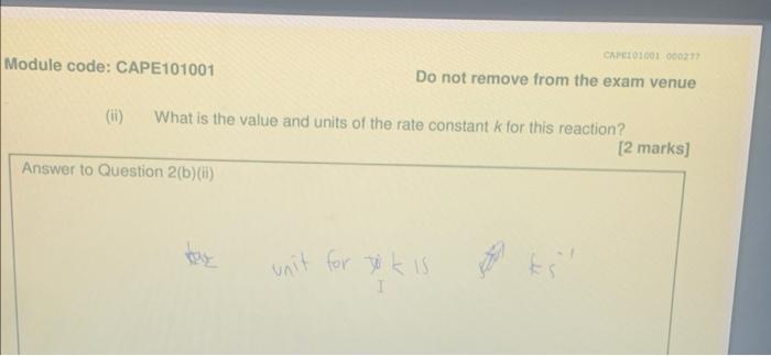 Solved \r\n\r\n\r\nModule code: CAPE101001 Do not remove | Chegg.com
