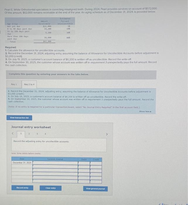 Solved Problem 5-4A (Algo) Record transactions related to | Chegg.com