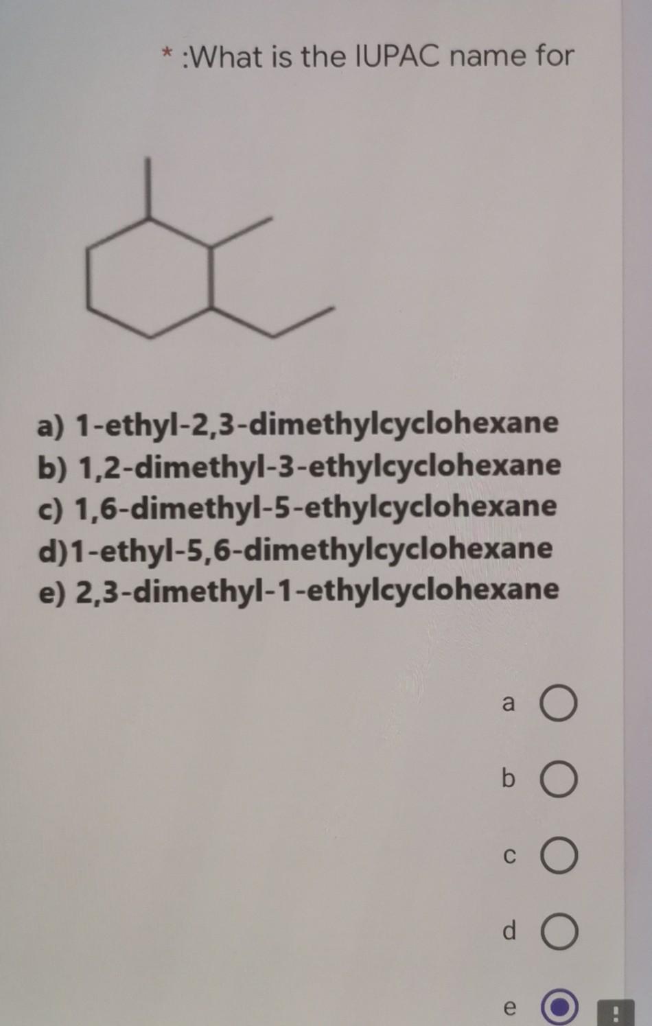 Solved * :What is the IUPAC name for a) | Chegg.com