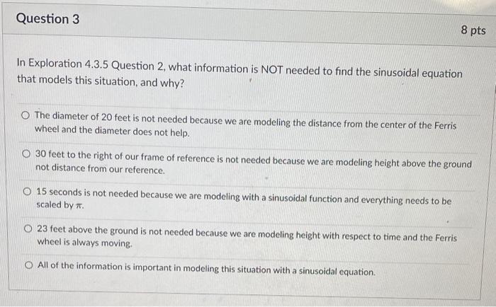 Solved In Explorarion 4 3 5 Question 2 What Information Is
