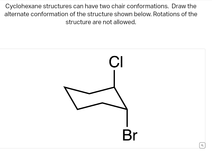 Solved Cyclohexane structures can have two chair | Chegg.com