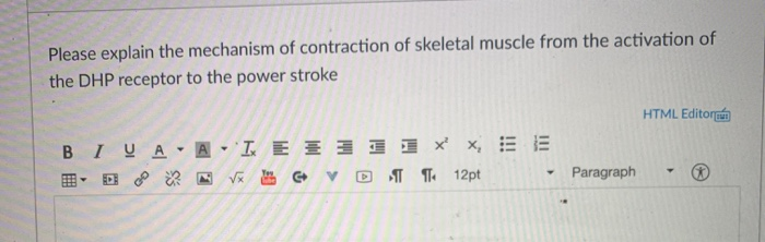 Solved Please explain the mechanism of contraction of | Chegg.com