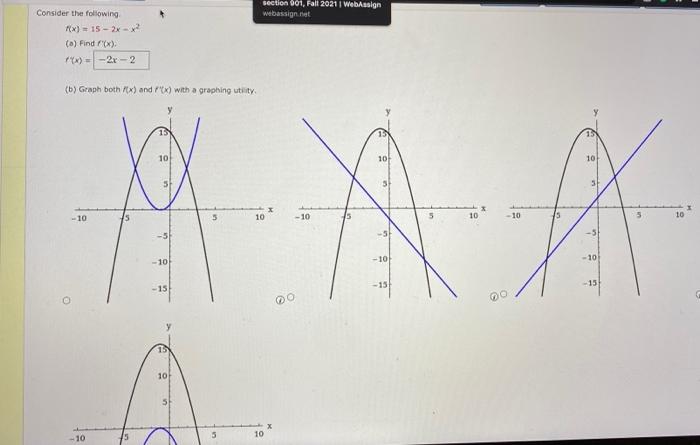 Solved section 001, Fall 2021 | WebAssign wibassign.net | Chegg.com