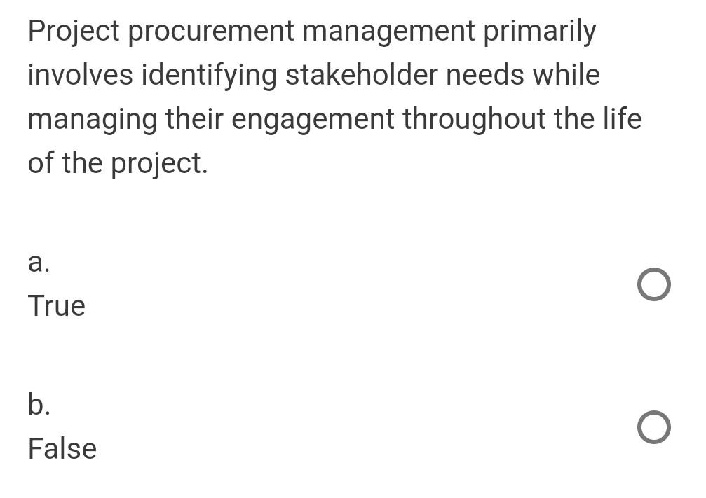 Solved The importance of stakeholders' needs and | Chegg.com