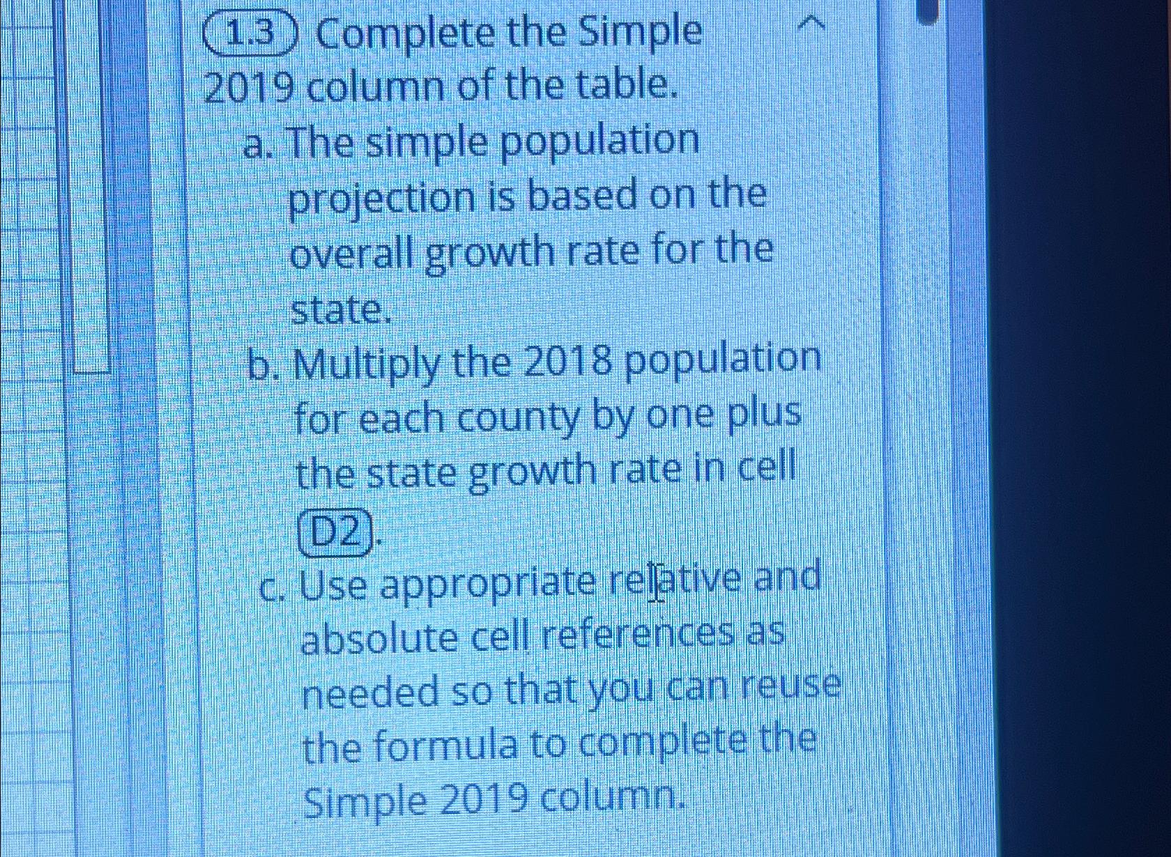 Solved 1.3) ﻿Complete the Simple 2019 ﻿column of the | Chegg.com