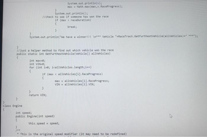 Solved ur task is to take the race track program presented | Chegg.com