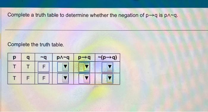 Solved Complete a truth table to determine whether the | Chegg.com
