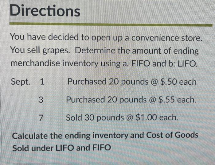 Solved You have decided to open up a convenience store. You | Chegg.com
