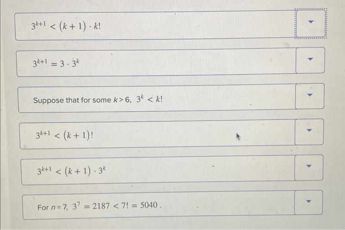 Solved Arrange the given steps in the correct order to prove | Chegg.com