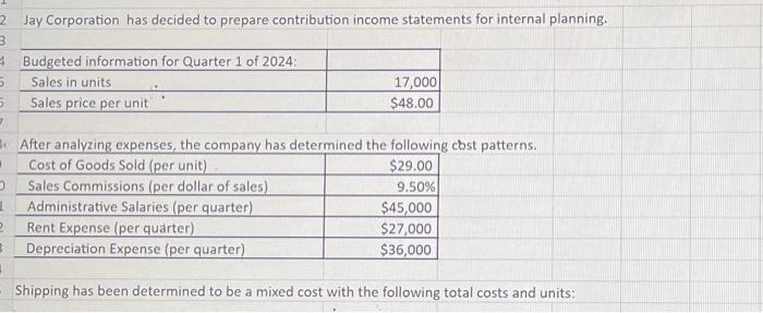 Solved 2. Prepare a contribution margin income statement for | Chegg.com