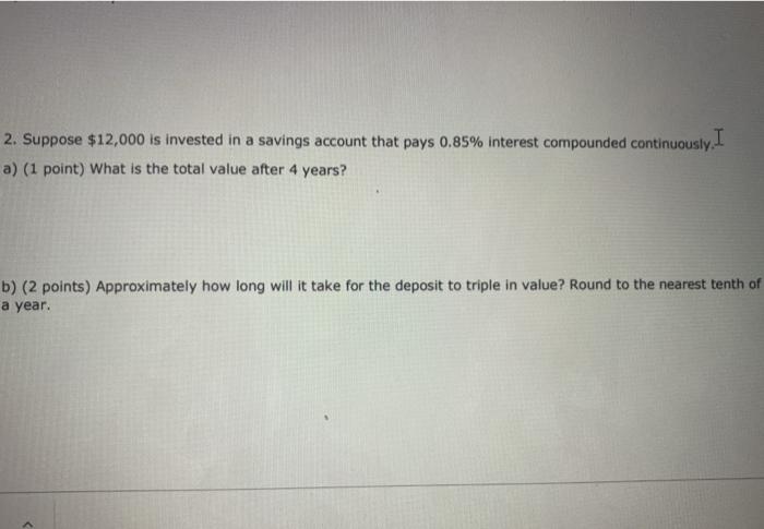Solved Confused with part b. I used A=Pe^rt for part a but | Chegg.com