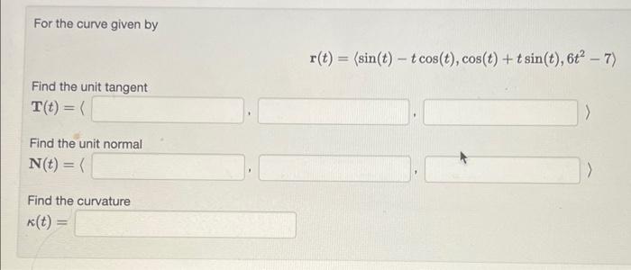 [solved] Thank You For The Curve Given By R T Sin T Tcos