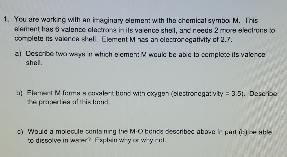 Solved 1. You are working with an imaginary element with the | Chegg.com