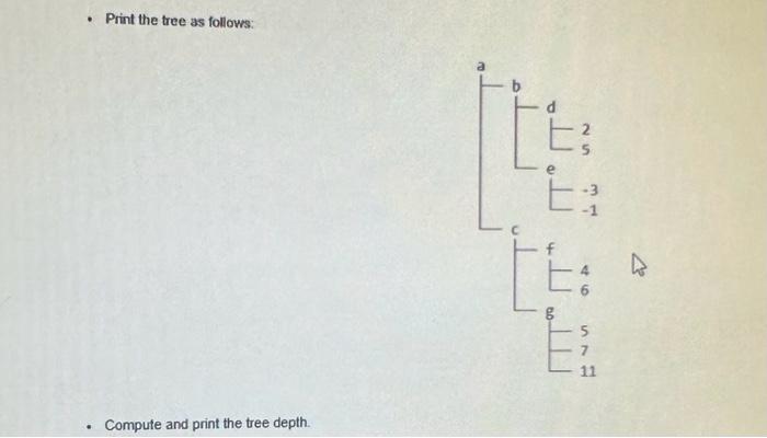 Solved Define the following tree using tree using - Read 8 | Chegg.com