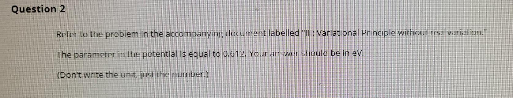 Solved Question 2 Refer to the problem in the accompanying | Chegg.com